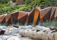 China Custom Corten Steel Garden Sculpture Metal Art Outdoor Decoration 1 Set for sale