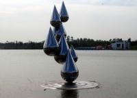 China Stainless Steel Outdoor Abstract Garden Sculpture Custom Size Decoration Metal Ornament for sale