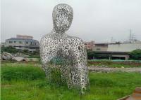 China Large Modern Stainless Steel Outdoor Human Figure Metal Sculpture 316L Custom Size for sale