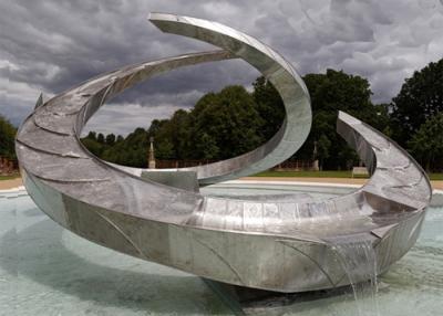 China Large Decorative Stainless Steel Pool Water Feature Artistic Fountain Custom Size for sale