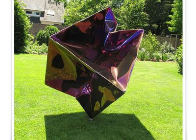 China Custom Stainless Steel Titanium Painted Metal Sculpture for Public Art Hotel Decor for sale