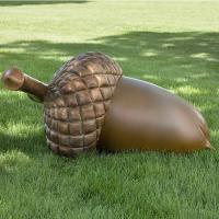 China Large Outdoor Acorn Art Sculpture Statue Brass Bronze Casting Custom Size for sale