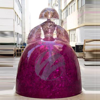 China Luxury Transparent Resin Art Sculpture 117cm Modern Home Office Decor Inspired by Manolo Valdes for sale