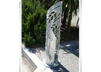 China Polished Abstract Stainless Steel Sculpture 100cm Custom Size for Interior Outdoor Decoration for sale