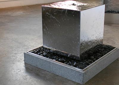 China Rectangle Swimming Pool Water Feature Stainless Steel Outdoor Fountain 100cm 150cm Custom Sizes for sale