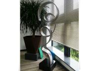 China Custom Size Stainless Steel Abstract Metal Sculpture Outdoor Garden Art 100 cm for sale