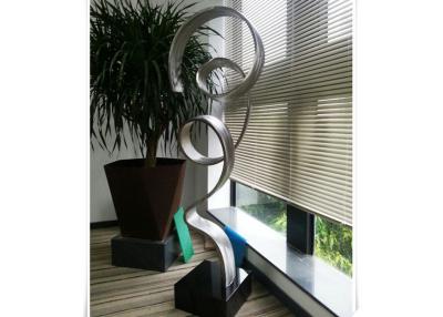 China Custom Size Stainless Steel Abstract Metal Sculpture Outdoor Garden Art 100 cm for sale