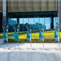 China Modern Garden Decoration Bronze Dancing Girls Statue 300cm Height Antique Bronze for sale