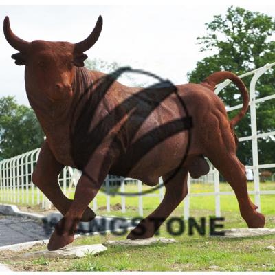 China Rusty Corten Steel Animal Sculpture Custom Size Outdoor Garden Decoration for sale