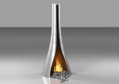 China Modern Brushed Finish Stainless Steel 316 Fire Pit - 100cm Height for Garden & Home Decor for sale