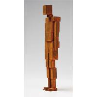 China Corten Steel Human Silhouette Sculpture Geometric Outdoor Art Statue 6ft Landscape Architectural for sale