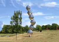 China Stainless Steel Garden Landscape Design Cubes Sculpture 3m Height Customizable for sale