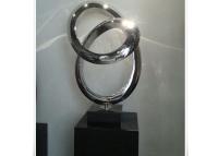 China Polished Stainless Steel Home Decorative Sculpture 100 cm Custom Size Outdoor Art for sale