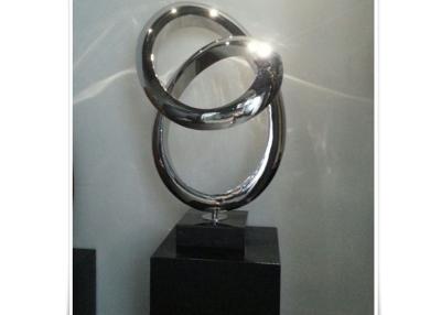 China Polished Stainless Steel Home Decorative Sculpture 100 cm Custom Size Outdoor Art for sale