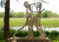 China Stainless Steel Outdoor Metal Figure Sculpture 180cm Height for Public Decoration for sale