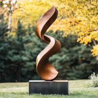 China Contemporary Bronze Ethereal Rise Sculpture 150cm Height 2.5mm Thick Garden Decoration for sale