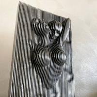 China Modern Stainless Steel Wall Sculpture Abstract Face Artwork Custom Size Corrosion Resistant for sale