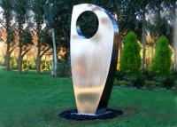 China Stainless Steel Garden Sculpture 180cm Modern Metal Yard Art for Outdoor Decoration for sale