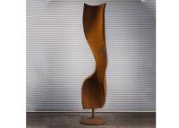 China Corten Steel Abstract Sculpture Rusty Finish Indoor Home Decor Custom Size for sale