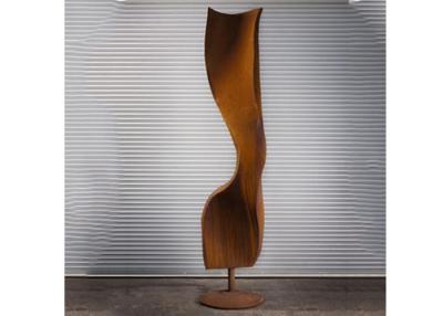 China Corten Steel Abstract Sculpture Rusty Finish Indoor Home Decor Custom Size for sale