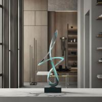 China Modern Elegant Metallic Art Sculpture High-End Decorative Statue for Interior Design for sale