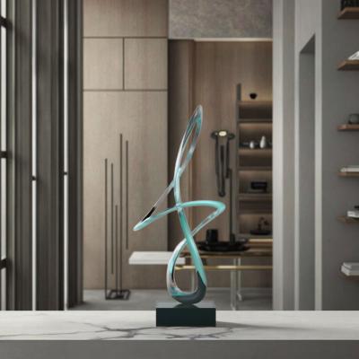 China Modern Elegant Metallic Art Sculpture High-End Decorative Statue for Interior Design for sale