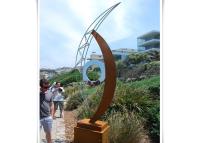 China Modern Rusty Garden Sculptures , Large Steel Sculptures Custom Size for sale