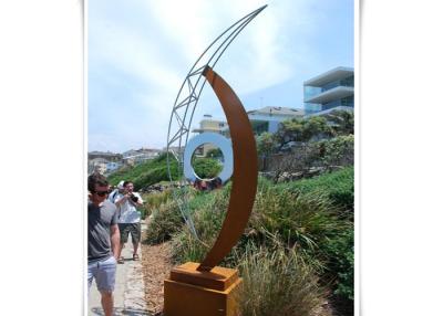 China Modern Rusty Garden Sculptures , Large Steel Sculptures Custom Size for sale