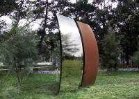 China Corten Steel Garden Sculpture 200cm Height Outdoor Metal Art Decor for sale