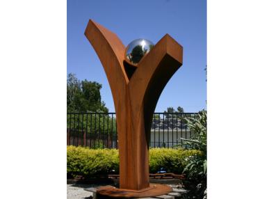 China Outdoor Abstract Corten Steel Sculpture Forging And Casting Technique for sale