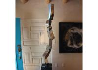 China Modern Polished Stainless Steel Tall Sculpture 200 cm for Interior Decoration for sale