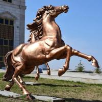 China Monumental Bronze Horse Sculpture Life-Size 160cm H for Estate Garden for sale