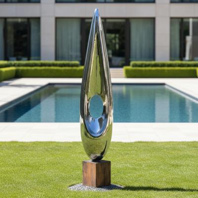 China Monumental Kinetic Stainless Steel Sculpture 300cm H 316L Marine Grade Custom Size for sale
