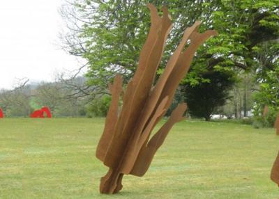 China Life Size Corten Steel Rusty Garden Metal Figure Sculpture 180 cm Custom for sale