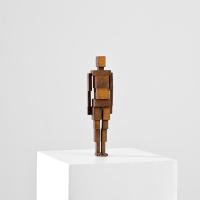 China Corten Steel Cubist Human Sculpture 180cm H Weathering Steel Abstract Statue for Public Art for sale
