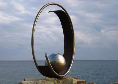 China Stainless Steel Outdoor Garden Sculpture Public Art Sculpture 150cm Tall for sale