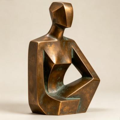 China Custom Bronze Copper Sculpture Statue Outdoor Steel Garden Landscaping 1-2m Height for sale