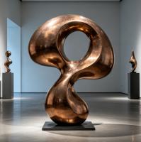 China Abstract Custom Metal Art Decor Bronze Copper Sculpture Statue 1-2m Height for Indoor Outdoor Landscaping for sale