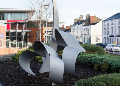 China Custom Stainless Steel Memorial Sculpture 390cm Length 350cm Height Painted White for sale