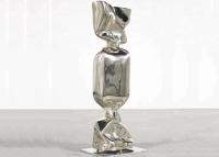 China Polished Stainless Steel Giant Candy Sculpture 150 cm Outdoor Decoration for sale