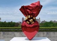 China Large Titanium Plating Stainless Steel Candy Sculpture 180 cm Outdoor Garden Art for sale