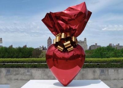 China Large Titanium Plating Stainless Steel Candy Sculpture 180 cm Outdoor Garden Art for sale