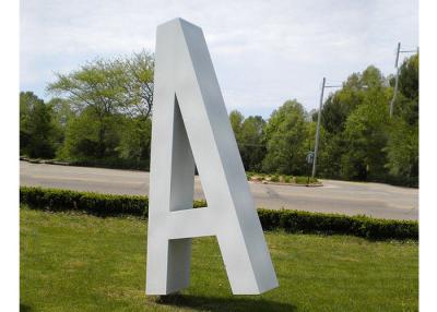 China Free Standing Stainless Steel Letter Sculpture 200 cm Mirror Polished Outdoor for sale