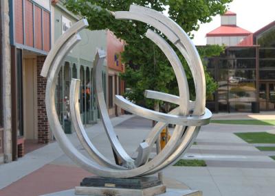 China Stainless Steel Outdoor Street Decoration Contemporary Sculpture Matt Finishing Custom Size for sale