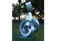 China Outdoor Decorative Stainless Steel Sculpture Modern Art Custom Size Matt Finish for sale