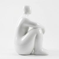 China Modern Abstract Human Figure Stainless Steel Sculpture Spray Painted 304 316L Indoor Outdoor Decor Statue for sale