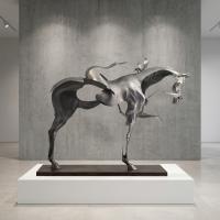 China The Echo of Horizon | Modern Abstract Stainless Steel Sculpture for Luxury Estates & Plazas for sale