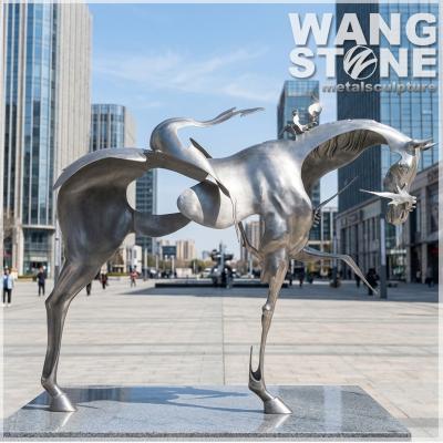 China The Echo of Horizon | Modern Abstract Stainless Steel Sculpture for Luxury Estates & Plazas for sale