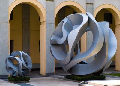 China Modern Art Outdoor Stainless Steel Garden Hollow Ball Sculpture Custom Size for sale