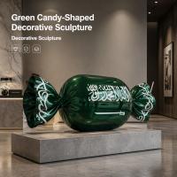 China Luxury Islamic Art: Saudi Gold Twisted Candy Sculpture | Custom Modern Decor for sale